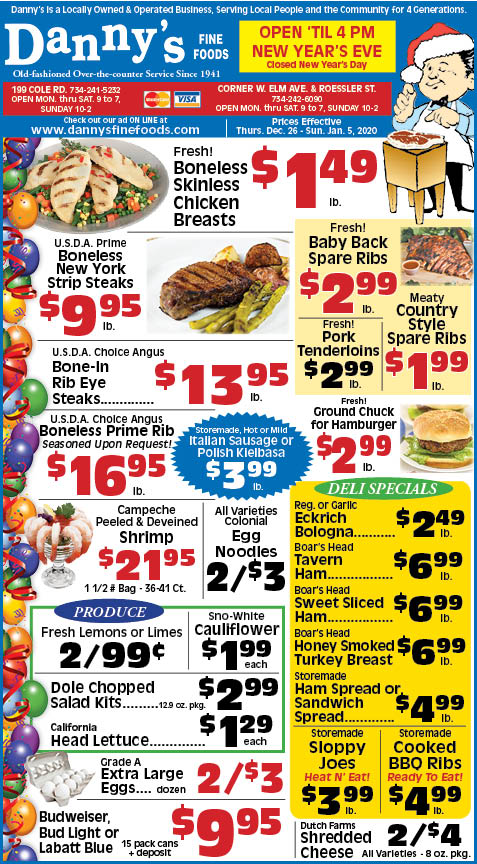 Weekly Special | Danny's Fine Foods