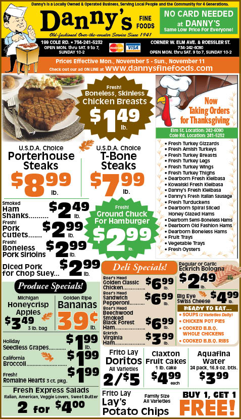Weekly Special | Danny's Fine Foods