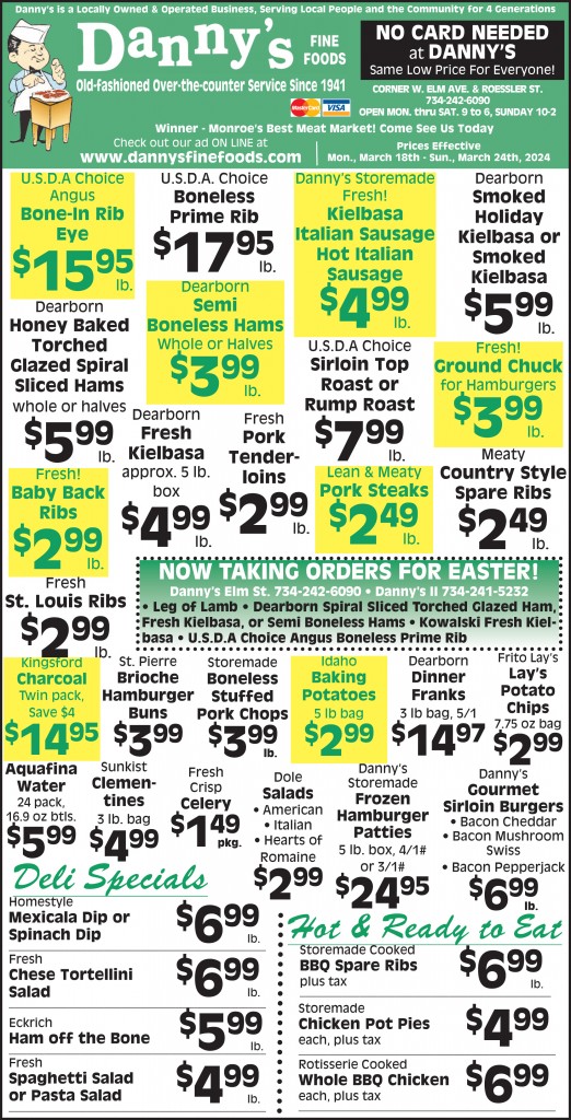 Weekly Special | Danny's Fine Foods