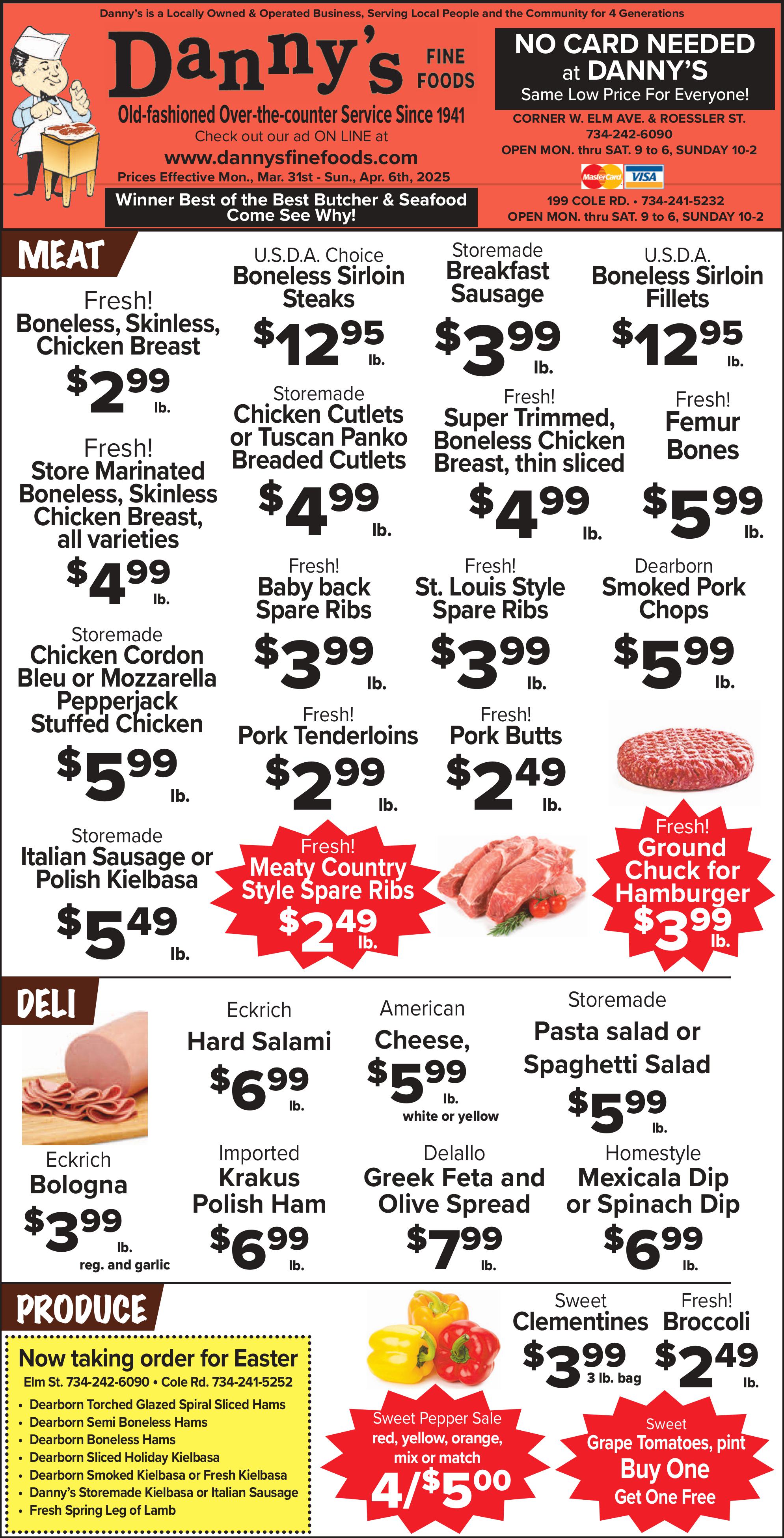 Weekly Special | Danny's Fine Foods